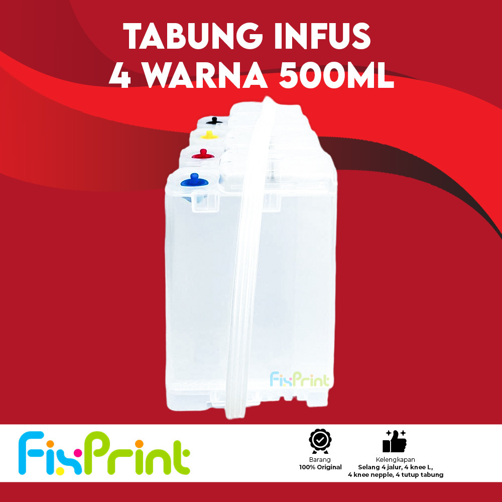 Jual Tabung Infus 4 Warna 500ml Tabung Printer Modif Infus Ink Tank ...
