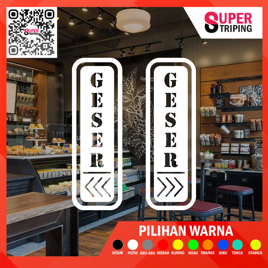 Jual Sticker Cutting Geser Slide Pintu Jendela Stiker Cutting Kantor ...