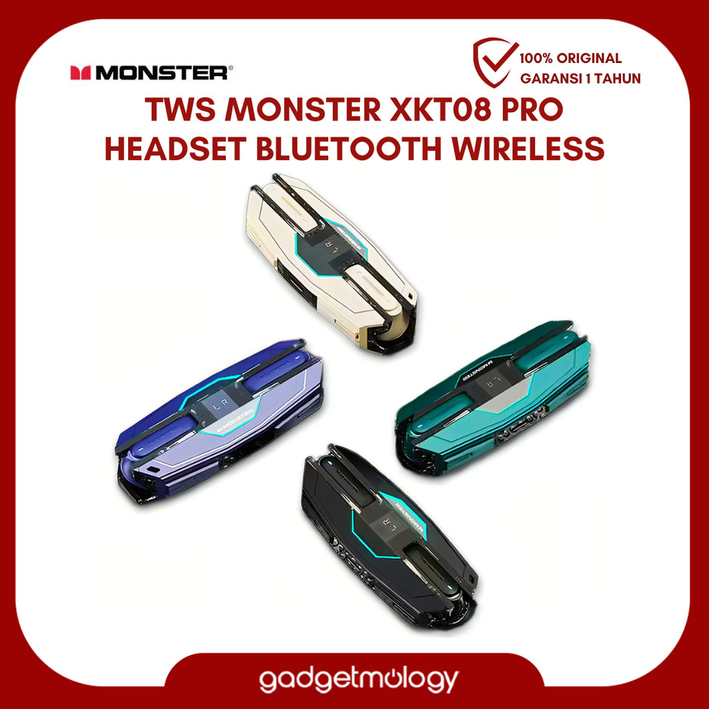 Jual MONSTER XKT08 PRO TWS Wireless Bluetooth Earphone HIFI Surround ...