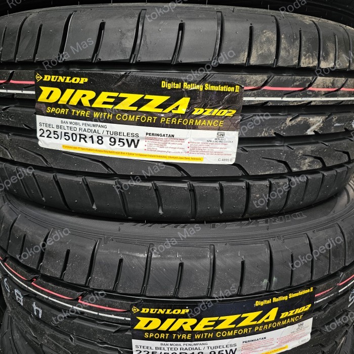 Jual Ban Dunlop Direzza DZ102 225/50 R18 (Ban HRV,Corolla Cross) | Shopee Indonesia