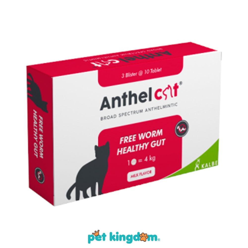 Jual Pet Kingdom Anthel Obat Cacing Kucing Cat Worm Medicine ...