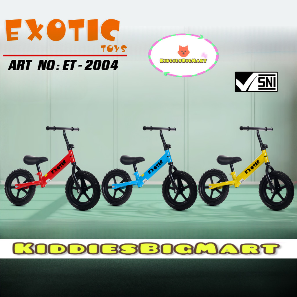 Jual Sepeda Anak Balance Bike Push Bike Tanpa Pedal EXOTIC ET 2004 Ban ...