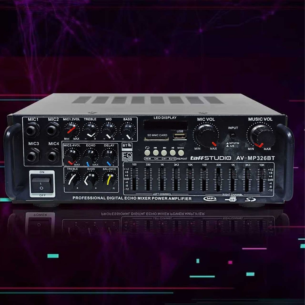 Jual Amplifier Bluetooth Super Bass Mixer Audio Subwoofer Karaoke ...