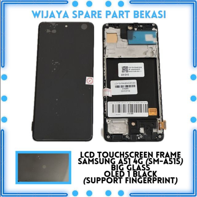 Jual LCD TOUCHSCREEN+FRAME SAMSUNG A51 4G FULL DISPLAY OLED 1|SUPPORT FINGERPRINT (SM-A515 ...