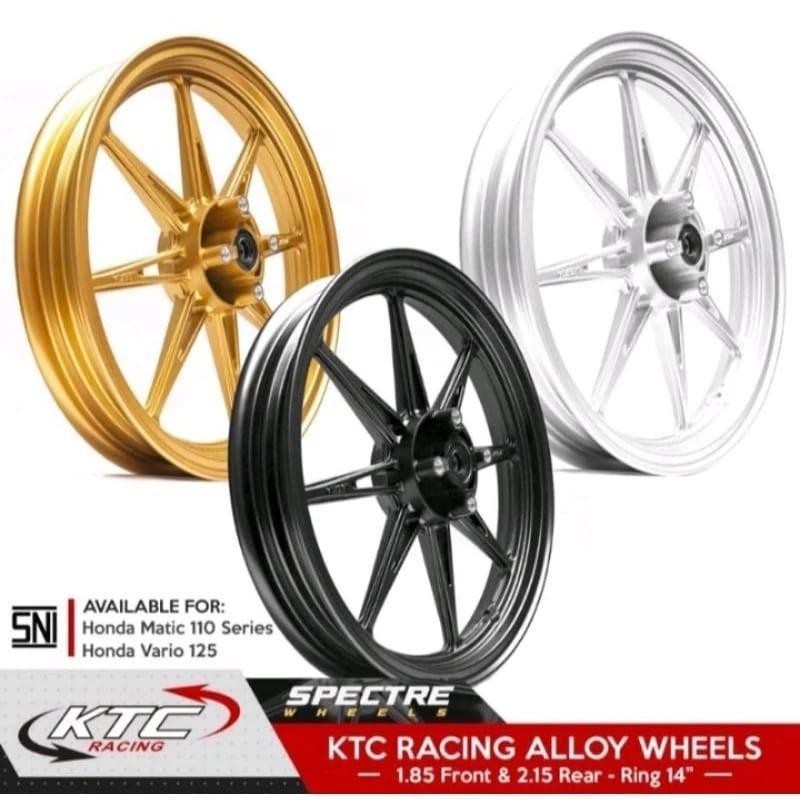 Jual velg velag ktc racing tipe spectre ukuran 185/215-14 vario 110 ...