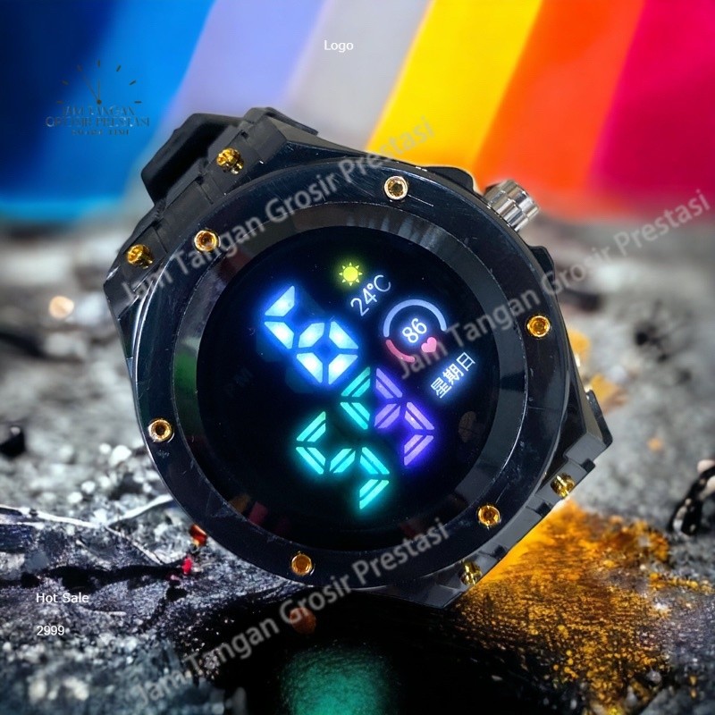 Jual (COD) Jam Tangan digital Chrono LED Terbaru Klasik - Jam Unisex ...