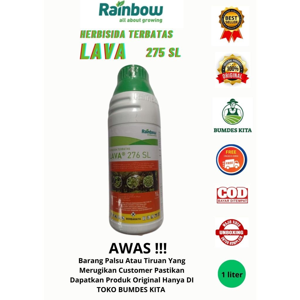 Jual Herbisida LAVA 276 SL - 1 Liter / Herbisida parakuat / Racun ...