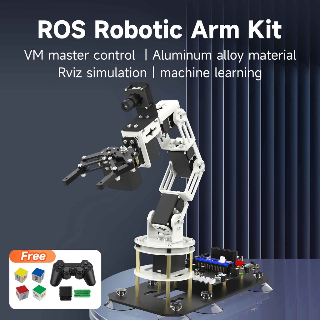 Jual Robotic Arm 6DOF AI Vision ROS2 Python Programming Virtual Maine System Development ...