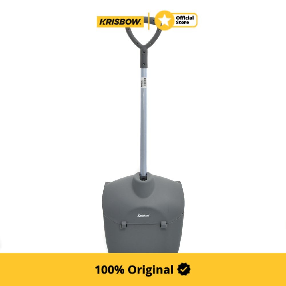 Jual Krisbow Dust Pan Upright With Broom Pengki & Sapu - Abu-Abu ...