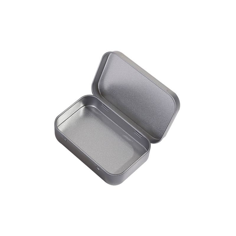 Jual Flip Cover Silver Kotak Besi Kecil Kotak Penyimpanan Persegi ...