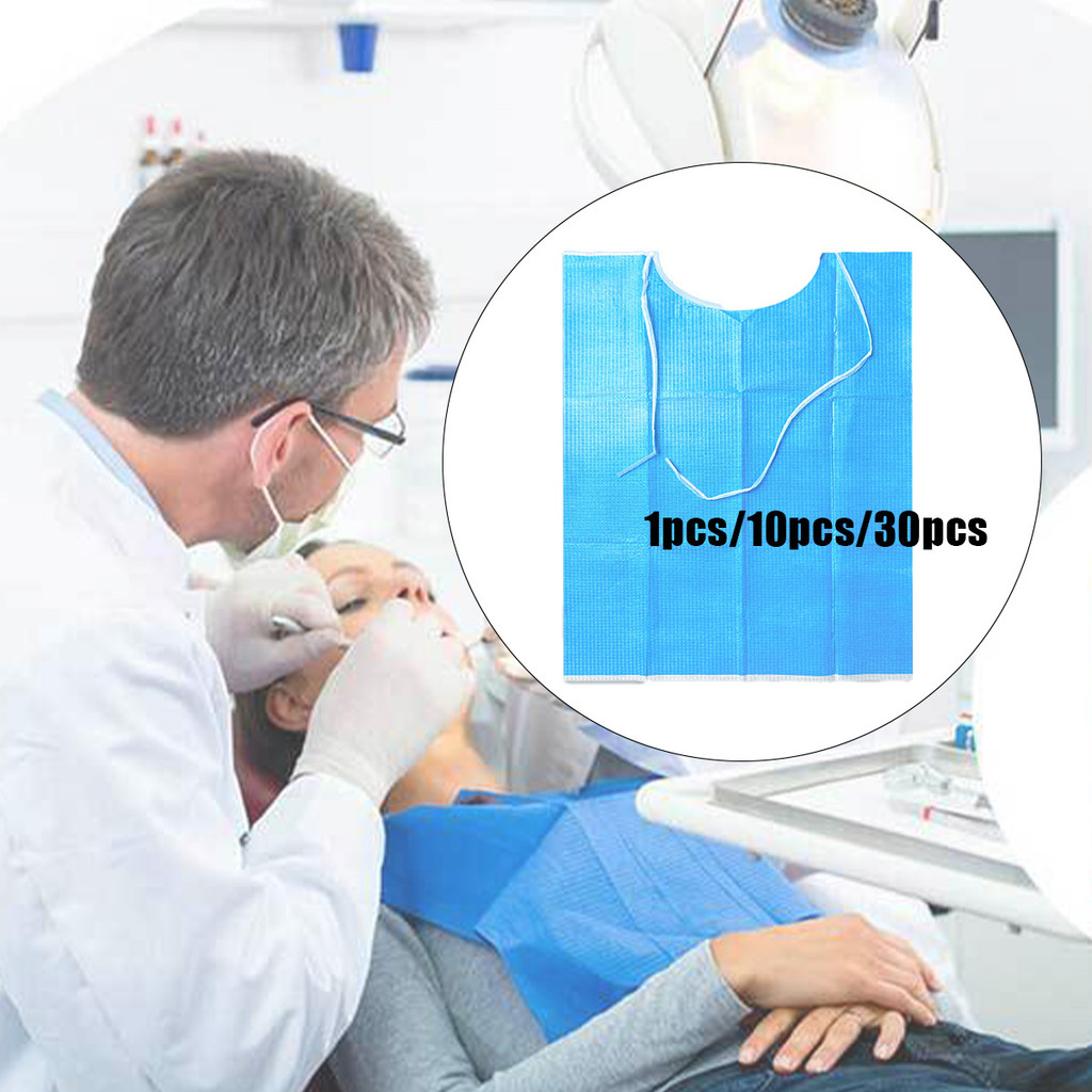 Jual Dental Bib Polybib Polibib Isi 10/30 Lembar Hujau,Biru Pengiriman ...