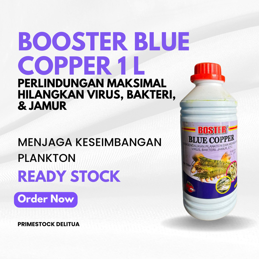 Jual Boster Blue Copper 1 Liter - Antiseptik & Pengendali Plankton ...