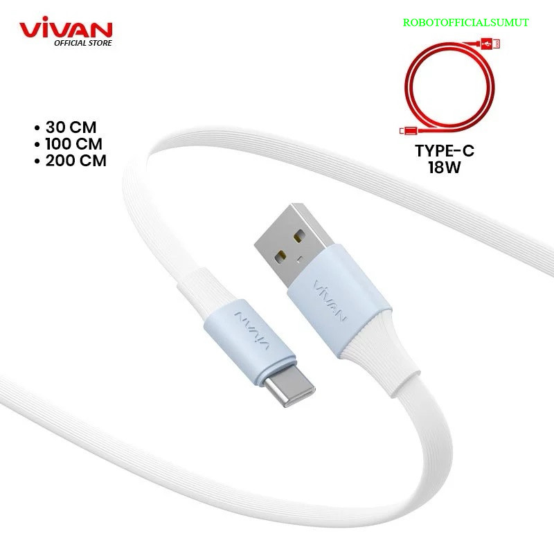 Jual Vivan SM SC SL Series Kabel Data 30cm 100cm 200cm Micro USB, Type ...