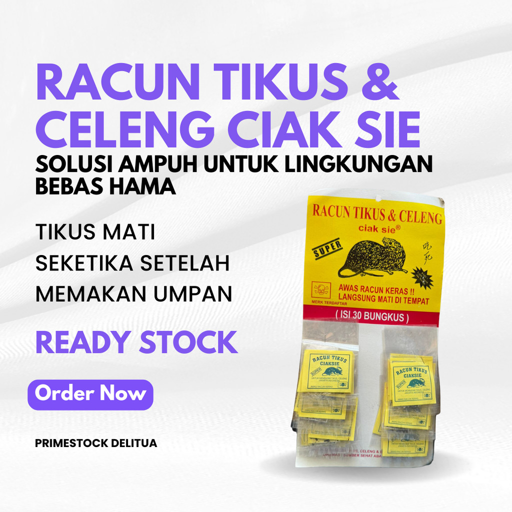 Jual Racun Tikus dan Celeng Ciak Sie Ampuh Original - Langsung Mati di ...
