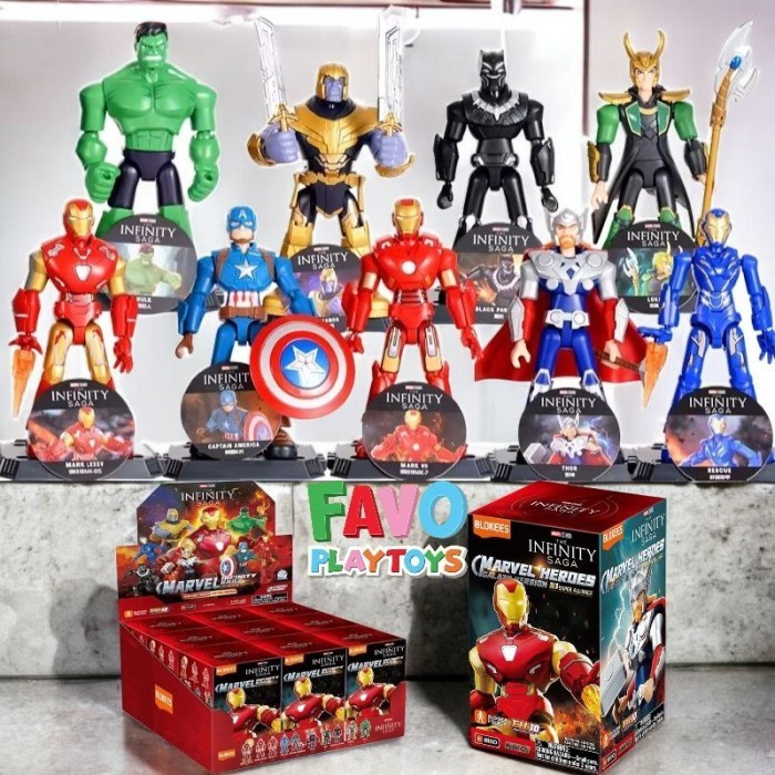 Jual BLOKEES Marvel The Infinity Saga Super Hero Series 01 Blind Box ...