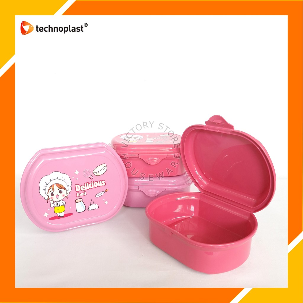 Jual TECHNOPLAST Paket 2IN1 Mealtime Magic Lunch Box 710ml Dan Botol ...