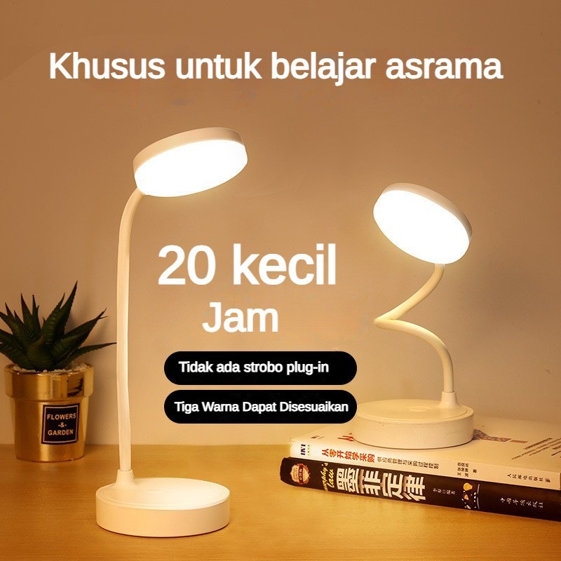 Jual Lampu Meja Lampu Belajar Jepit USB LED Portable Charge Touch ...