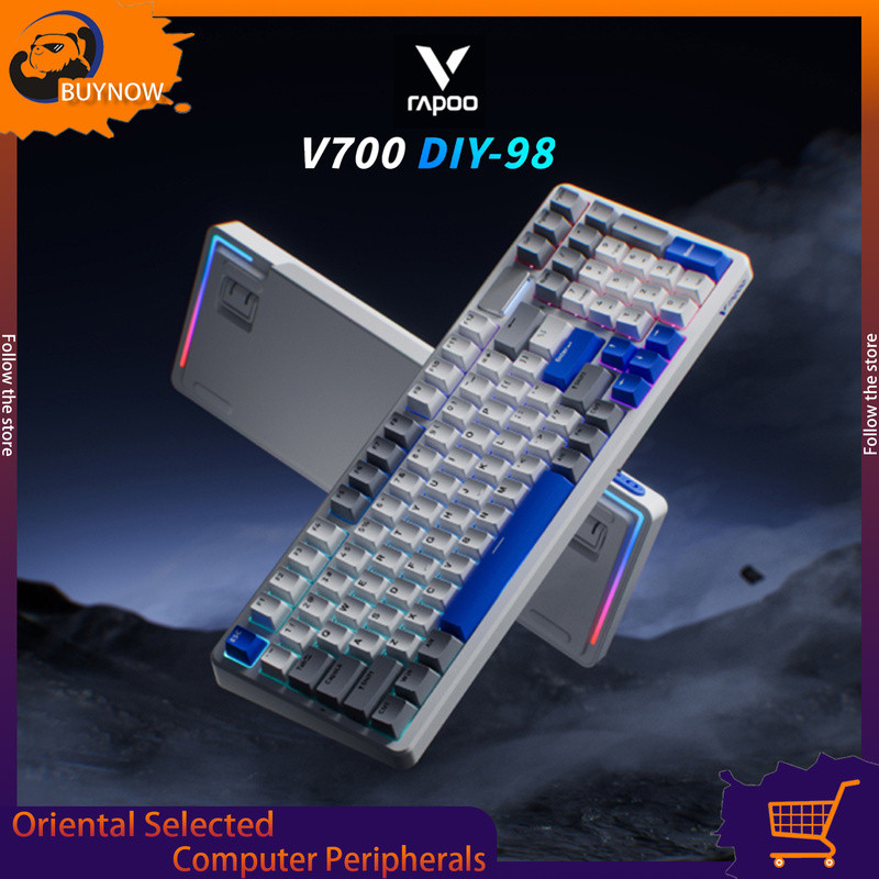 Jual Rapoo V700DIY-98 Customized Wireless Mechanical Keyboard 98% Layout 1K Gaming Office Speed ...