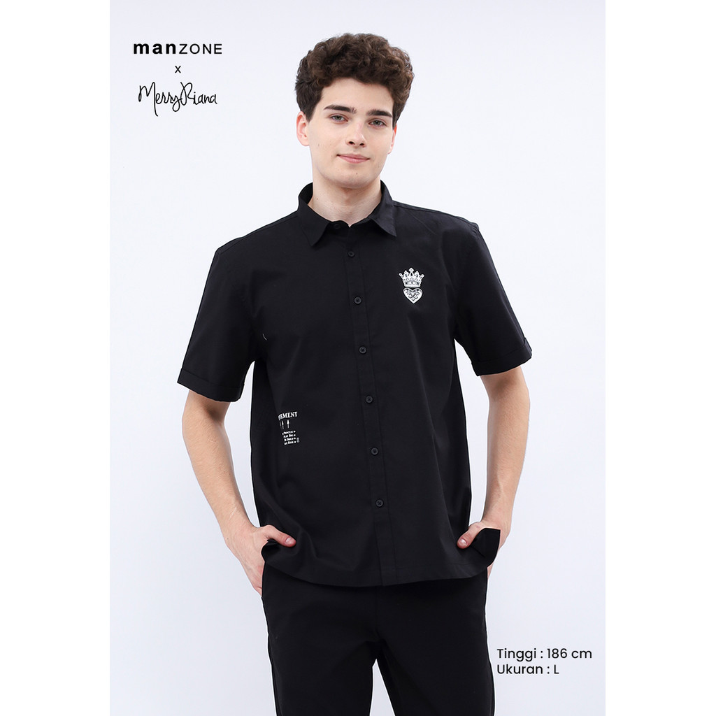 Jual MANZONE X Merry Riana - Kemeja Lengan Pendek Pria Transformation ...
