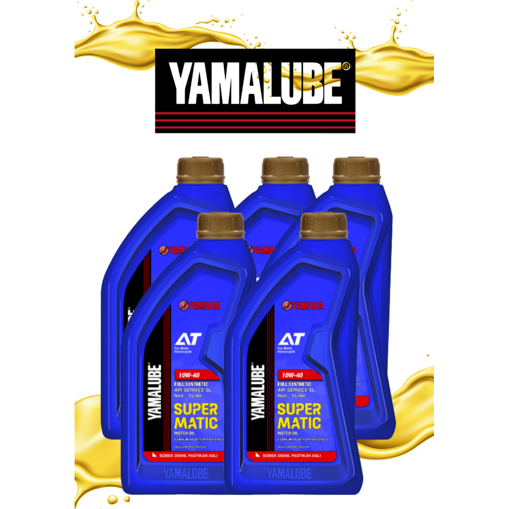 Jual 5 BOTOL Yamalube Super Matic Oil 1L Bertanda SNI | Shopee Indonesia