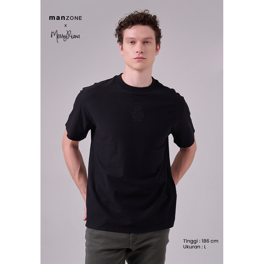Jual MANZONE X Merry Riana - Kaos Lengan Pendek Pria Heart Relaxed Fit ...