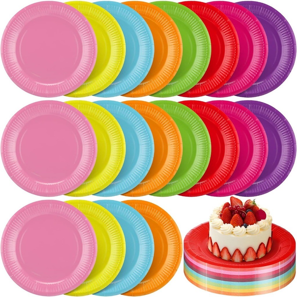 Jual [10 Pcs] Piring Kertas Polos / Paper Plate / Piring Ulang Tahun ...