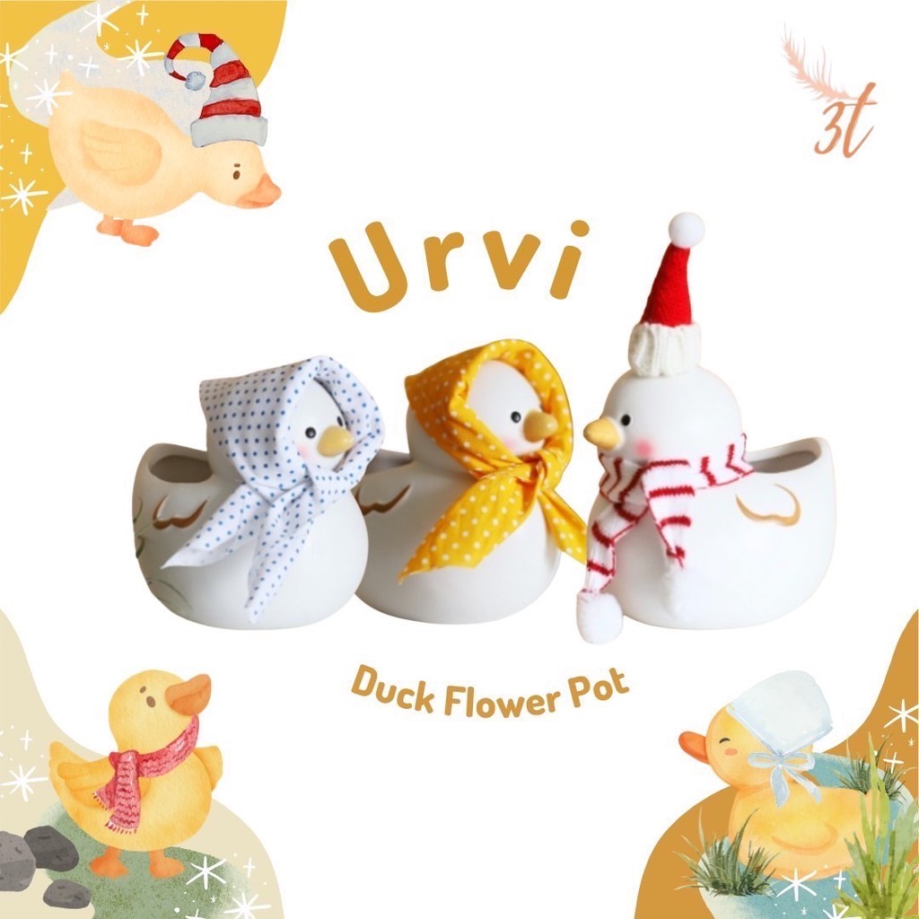 Jual Urvi Ceramic Flower Pot / Vas | Shopee Indonesia