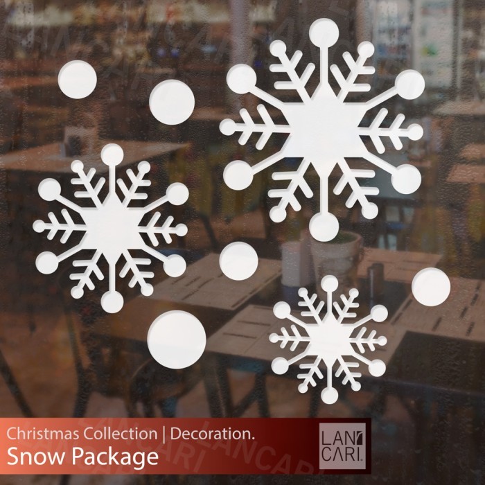 Jual Stiker Natal Salju Kaca Dinding Sticker Christmas Snow Wall Window ...