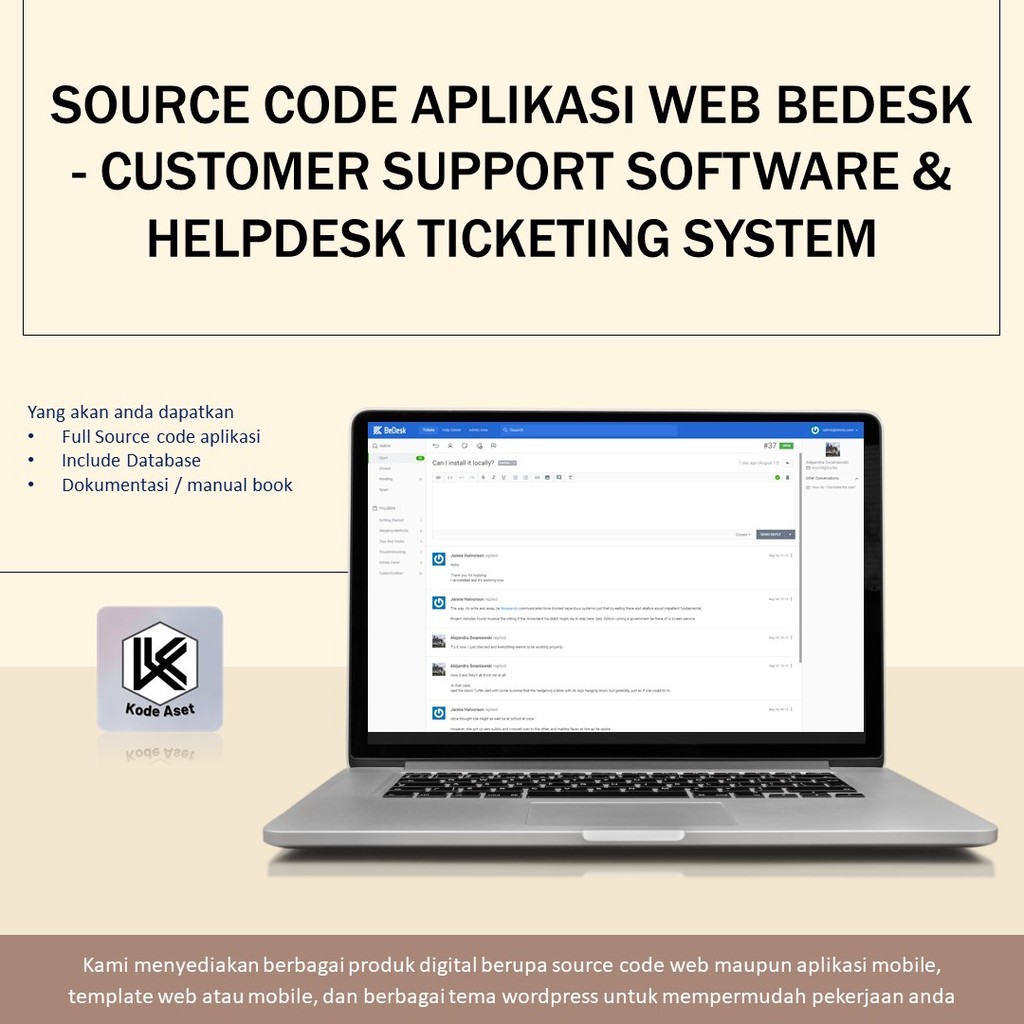 Jual SOURCE CODE APLIKASI WEB BEDESK - CUSTOMER SUPPORT SOFTWARE ... Jual SOURCE CODE APLIKASI WEB BEDESK - CUSTOMER SUPPORT SOFTWARE ...