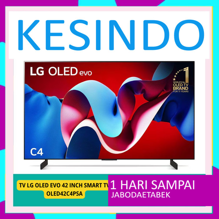 Jual TV LG 42C4 OLED EVO 42 INCH SMART TV W/DOLBY ATMOS OLED42C4PSA 2024 // 42C3 | Shopee Indonesia