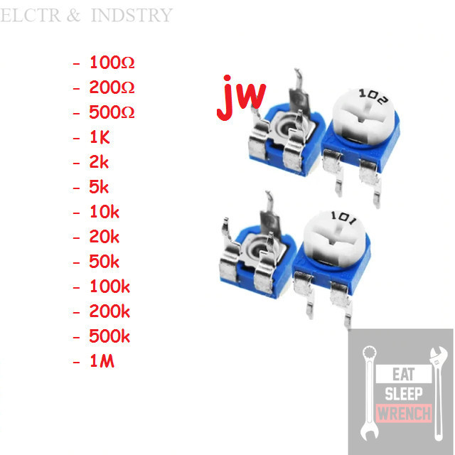 Jual RM065 100 200 500 1K 2K 5K 10K 20K 50K 100K 200K 500K 1M ohm ...