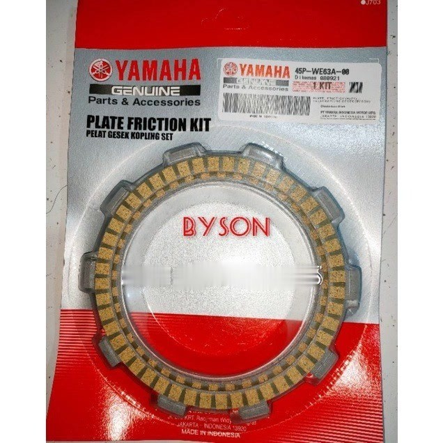 Jual Plat Kopling Set/Kampas Kopling Yamaha Byson Karbu/Byson Fi PNP MX King Dan R15 V2 Kode ...
