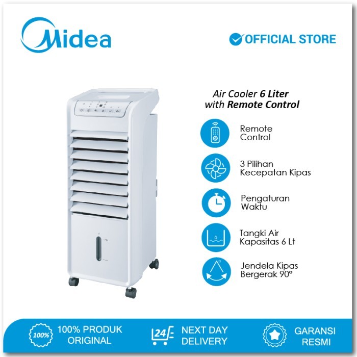 Jual Midea Air Cooler 6.0 Liter AC100-A - Remote Control - Timer 7 jam ...