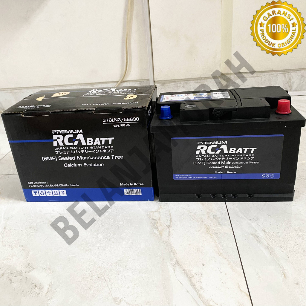 Jual Aki Mobil RCA Innova Reborn / Fortuner VRZ Diesel 370LN3 / 56638 ...