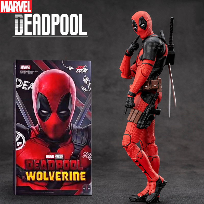 Jual New ZD Toys Deadpool & Wolverine Model 7in 1/10 Action Figures Deadpool Model Marvel ...