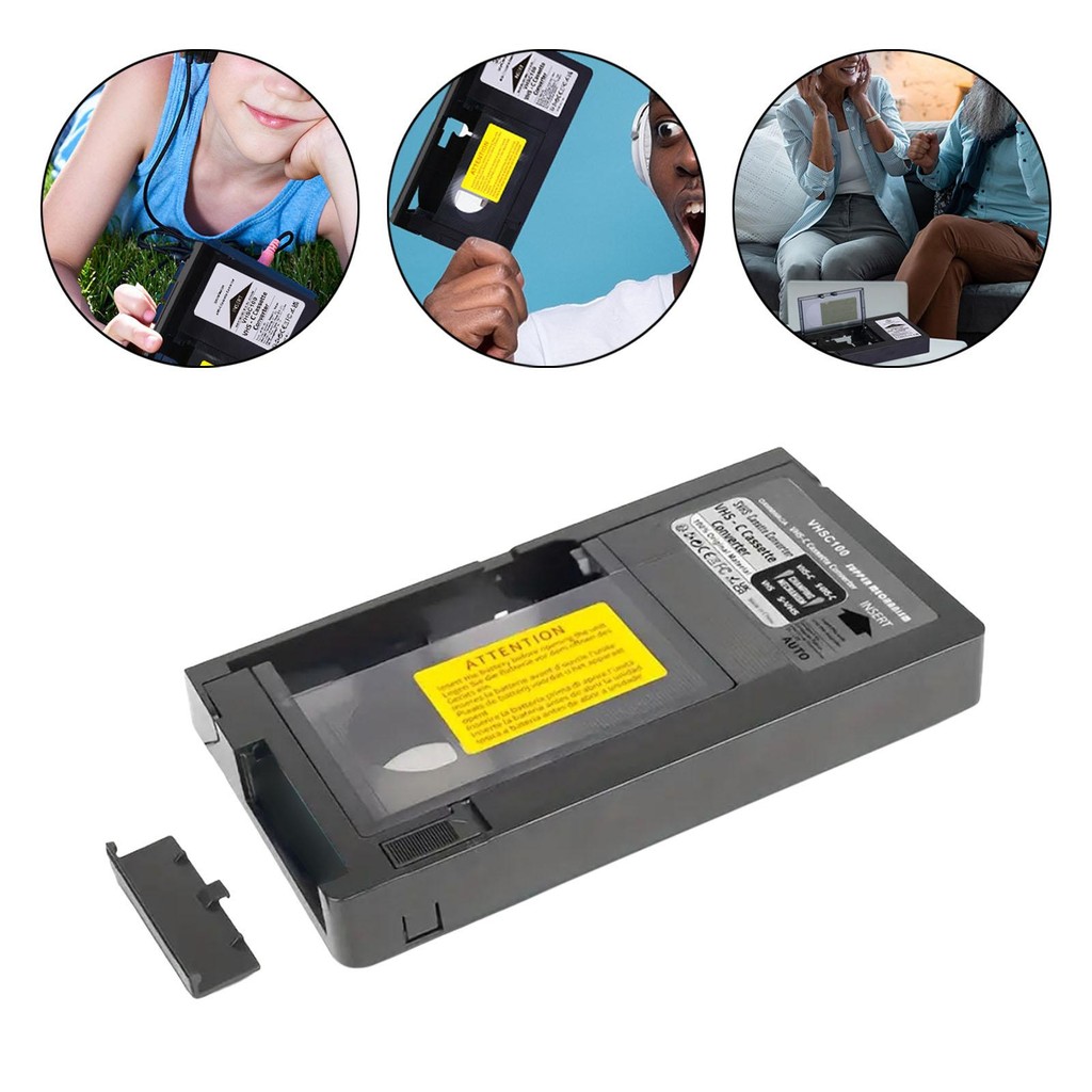 Jual VHS to Vhsc Cassette Adapter,Tape Adapter,Sturdy,Black ...