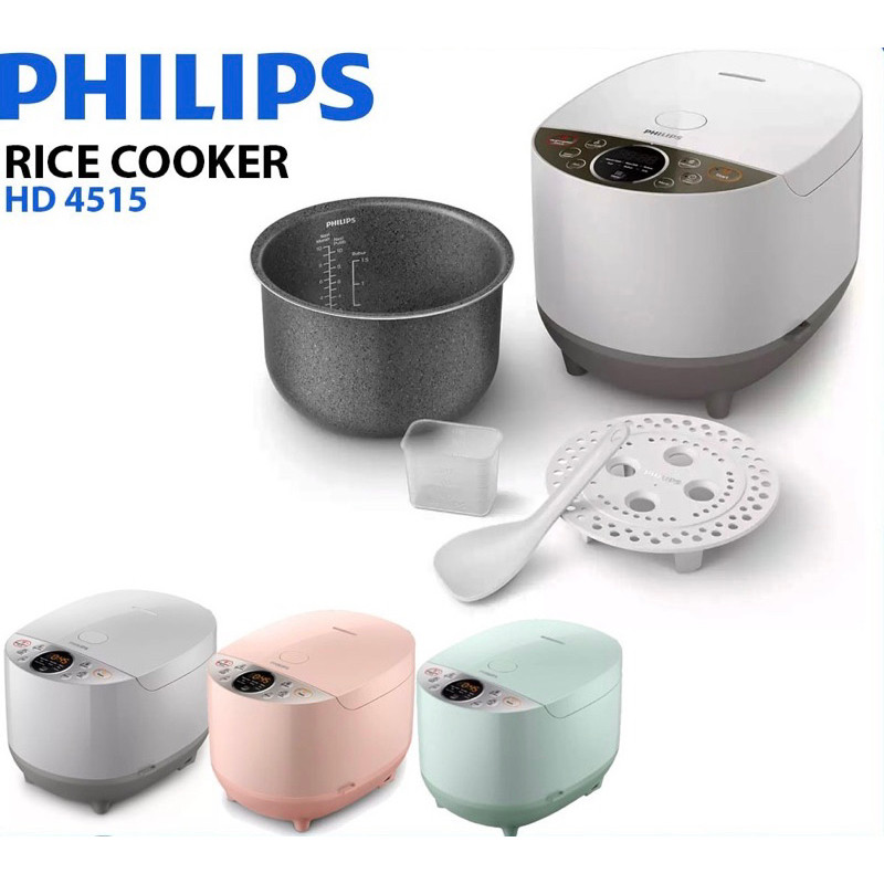 Jual Magic Com Rice Cooker Digital PHILIPS HD-4515 HD4515 90/85/30 10 ...
