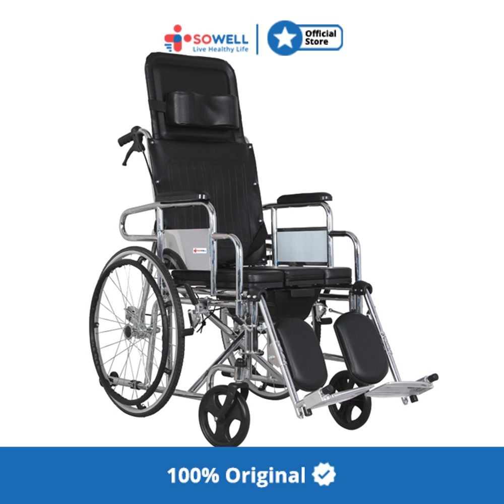 Jual Sowell Kursi Roda Reclining Luxury Sha802 Wheelchair Kursi Dorong ...