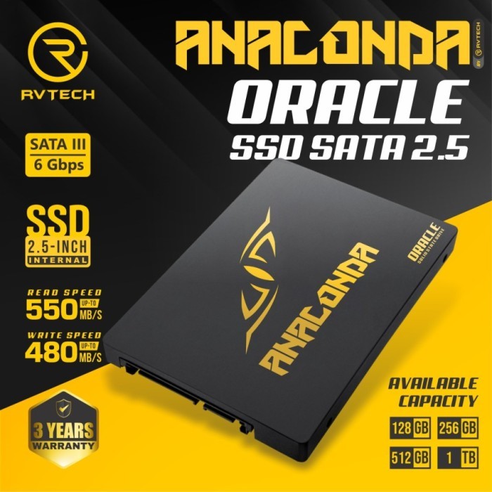 Jual SSD Anaconda ORACLE 128GB / 256GB / 512GB / 1TB Sata 2.5" Original ...