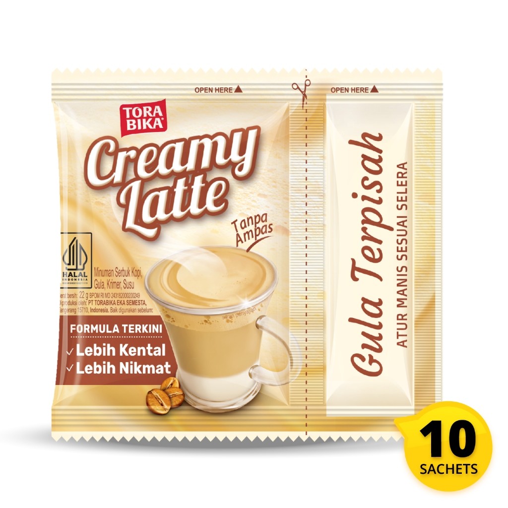Jual TORABIKA CREAMY LATE 10X22GR | Shopee Indonesia
