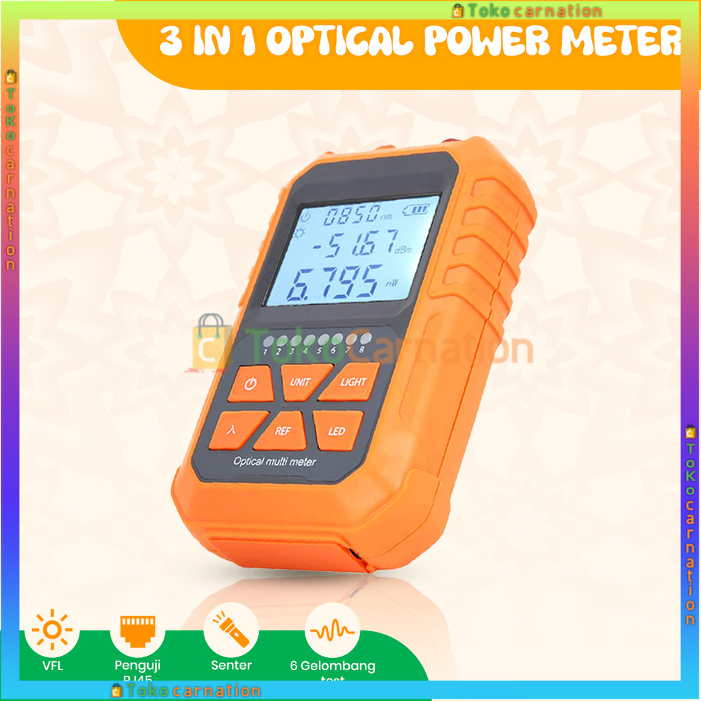 Jual [[ NEW PRODUCT ]] OPM 3 In 1 Optical Power Meter + VFL 15Km + LAN ...