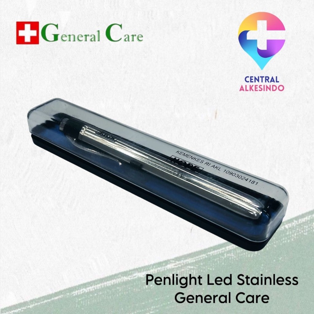 Jual Penlight Led Stainless New General Care GC Hope Senter Medis Central Alkesindo | Shopee ...