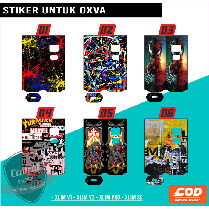 Jual Sticker Garskin Skin OXVA XLIM PRO XLIM 2 SE BRAND Edition bisa ...