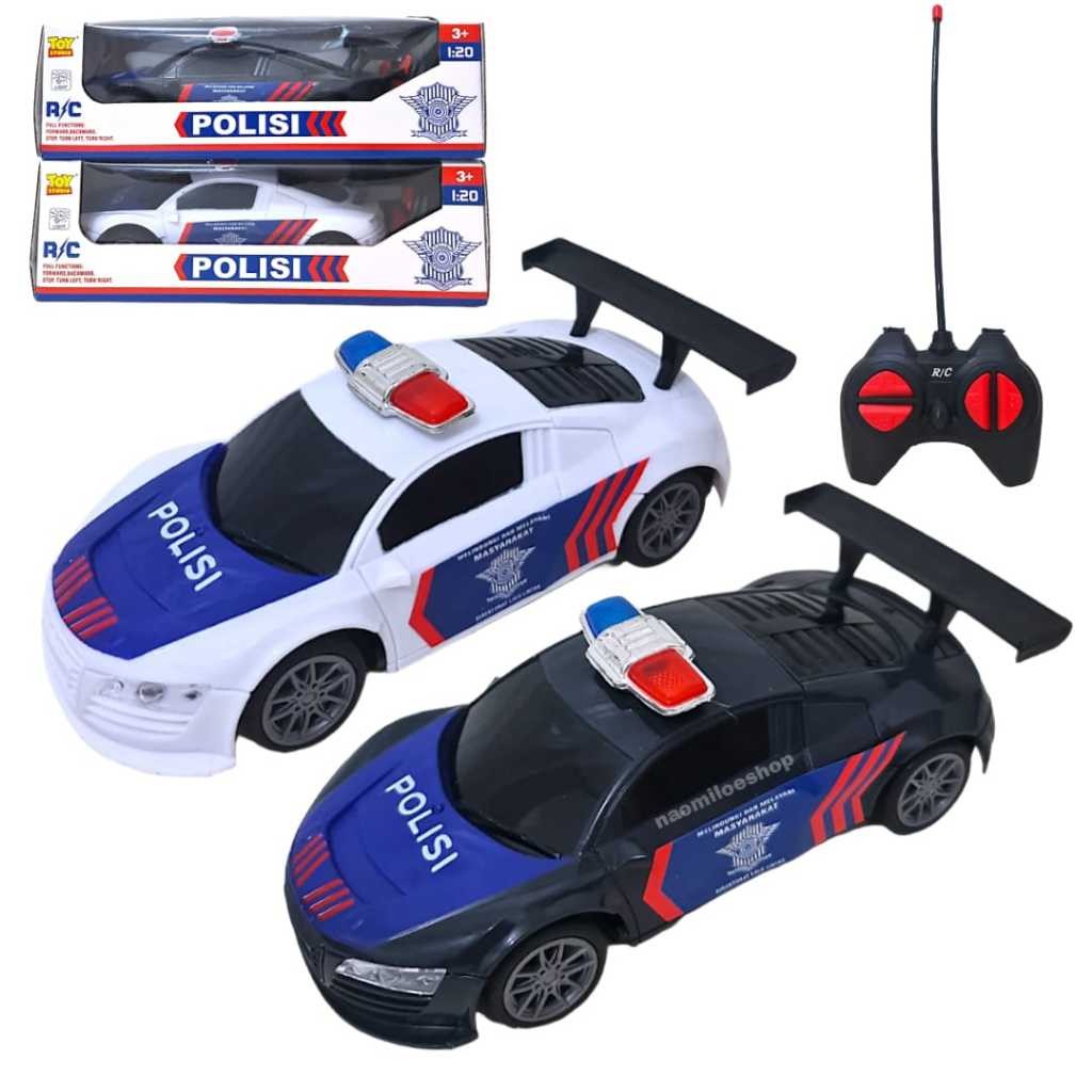 Jual RC polisi jalan RAYA 4 fungsi mainan mobil sport car polisi ...