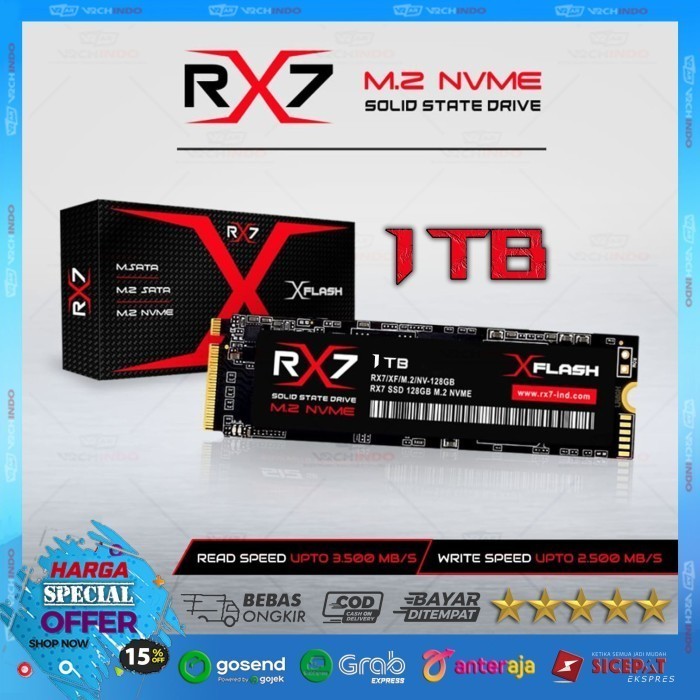 Jual SSD NVMe M2 RX7 1TB XFlash - SSD NVME M.2 RX7 X-Flash 1 TB PCIe ...