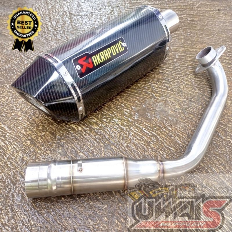 Jual Exhaust xmax 250 fullset Akrapovic racing X-Max | Shopee Indonesia