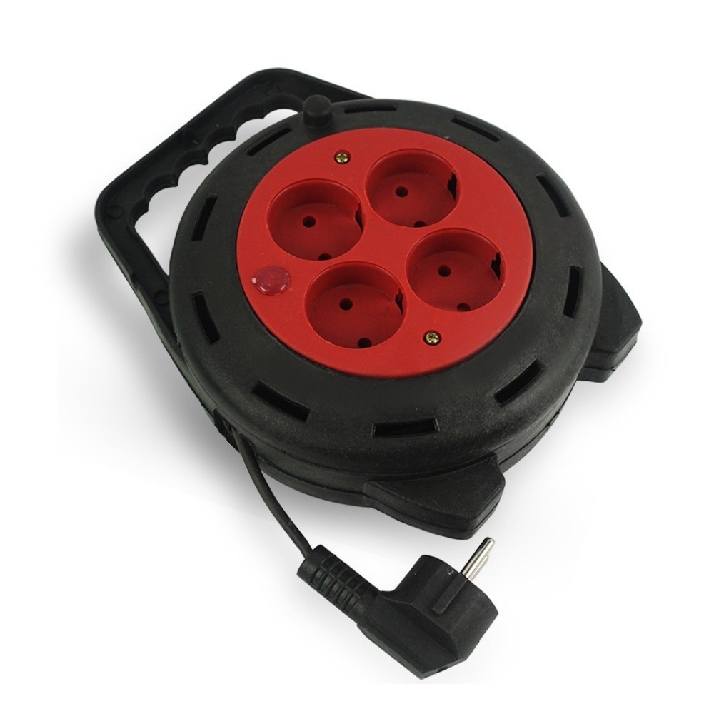 Jual Kabel Roll / Kabel Gulung 6 Meter isi 4 dengan Lampu Indikator ...