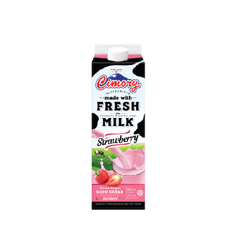 Jual CIMORY UHT MILK 1L STRAWBERRY | Shopee Indonesia