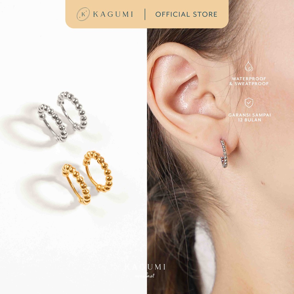 Jual KAGUMI Everlast - Dixie Hoops | Anting Hoops Mini Simple Titanium ...