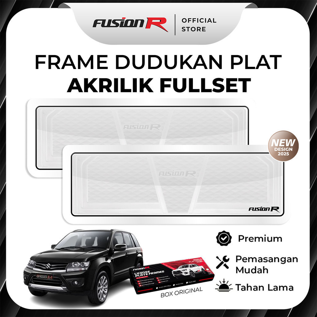 Jual FUSION R Dudukan Tatakan Plat Nomor Mobil Grand Vitara Mika ...